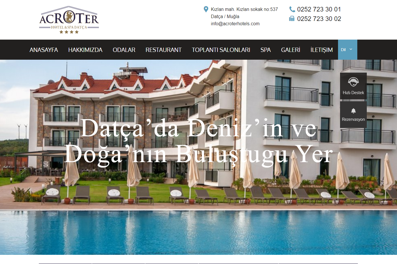 Acroter Hotels - Destech Internet Hizmetleri